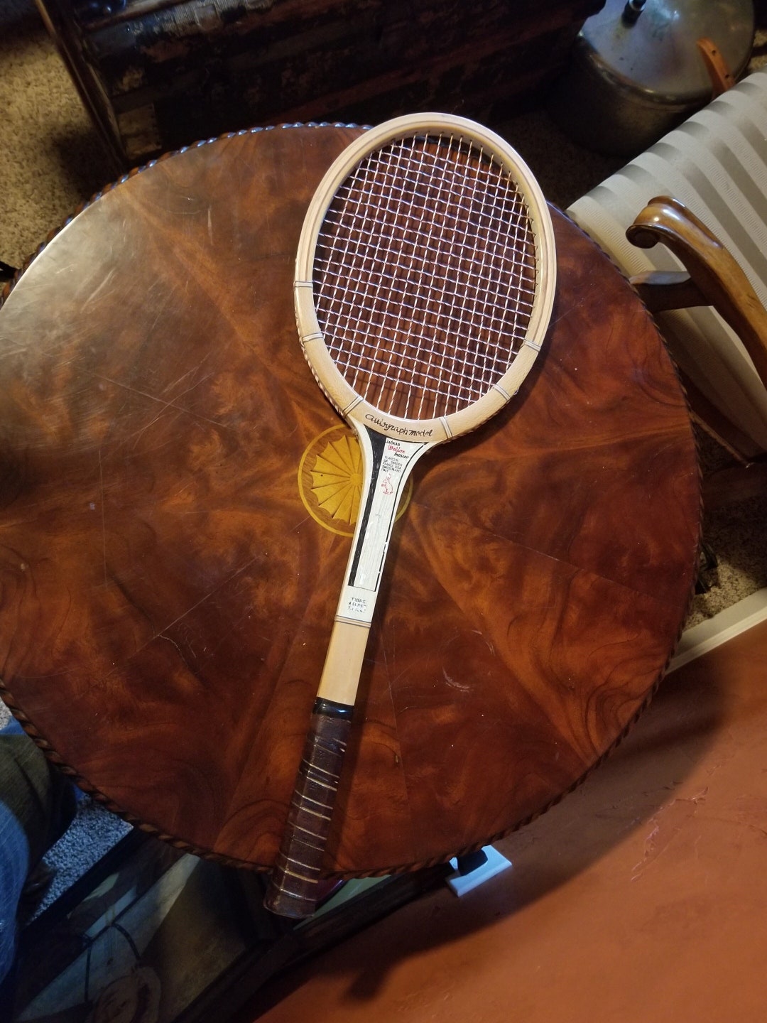 Vintage Wooden Tennis Racquet - Etsy