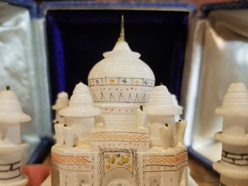 Remarkable Miniature Taj Mahal Hand Carved in Marble - Etsy