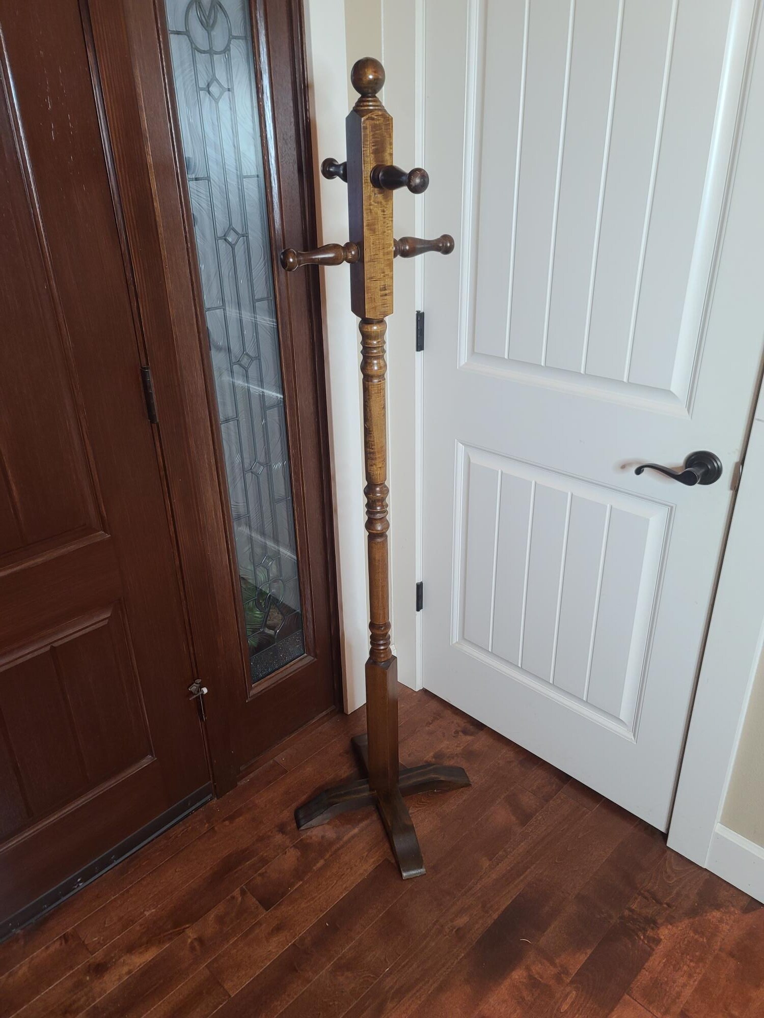 Classic Midcentury Solid Walnut Coat Rack/stand - Etsy