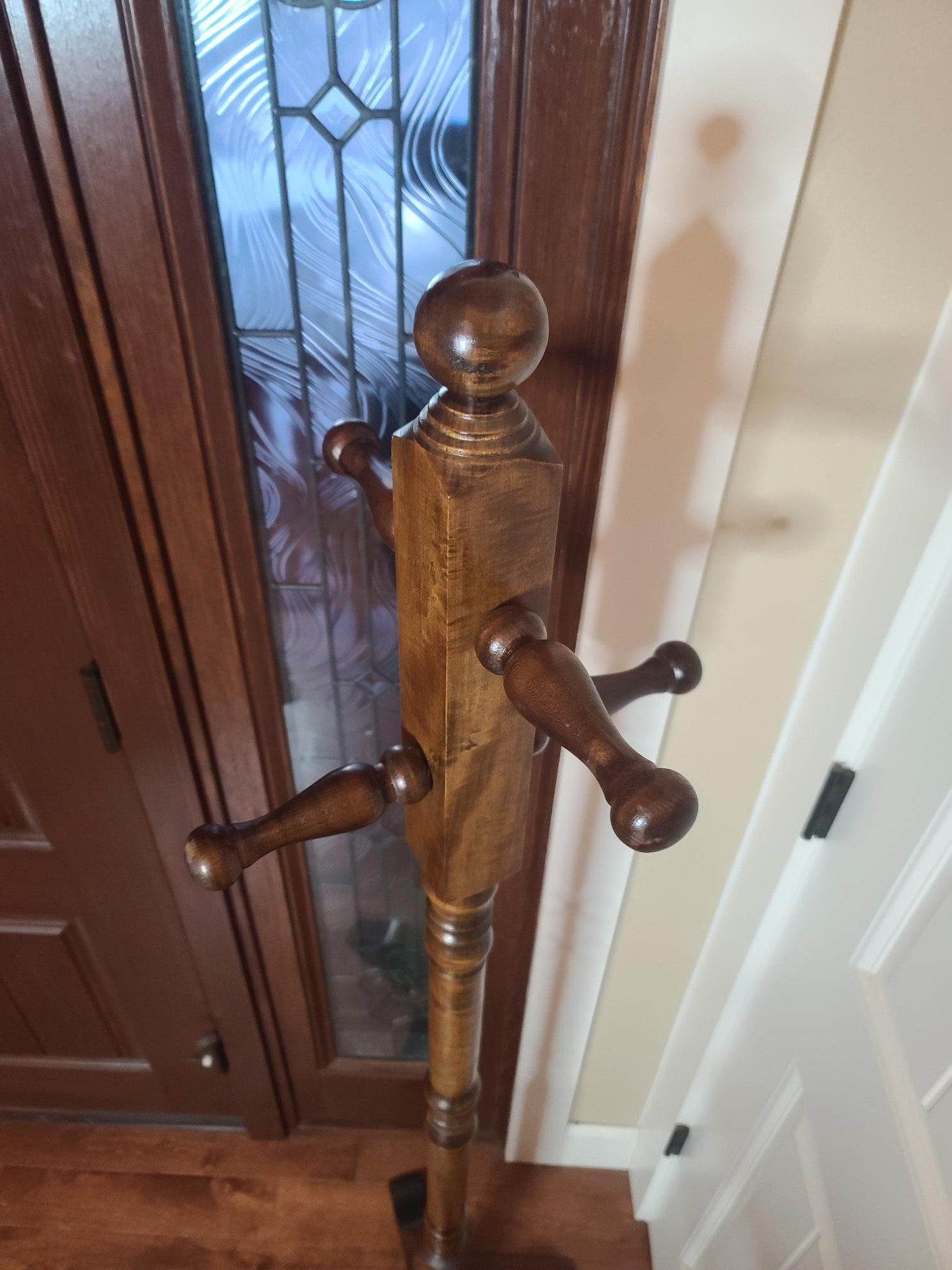 Classic Midcentury Solid Walnut Coat Rack/stand - Etsy