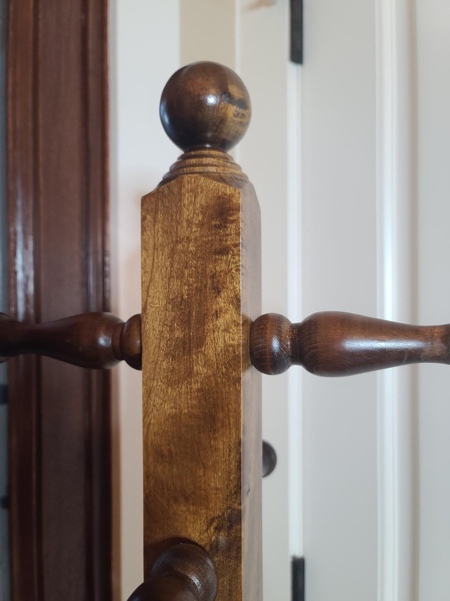 Classic Midcentury Solid Walnut Coat Rack/stand - Etsy