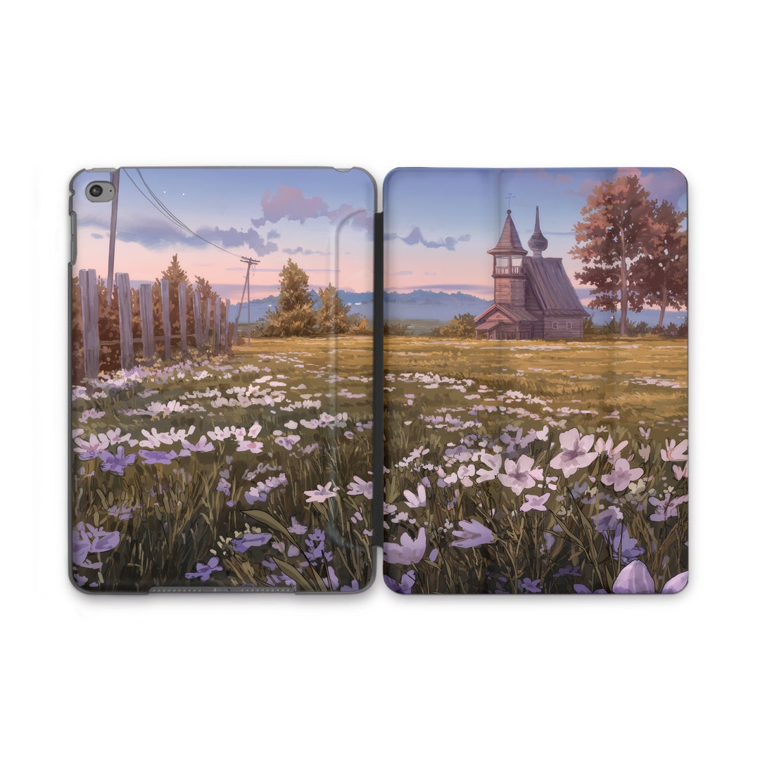 Wooden Church Floral Field iPad Air 3 Case iPad Air 2 Case iPad Pro 9 7 ...