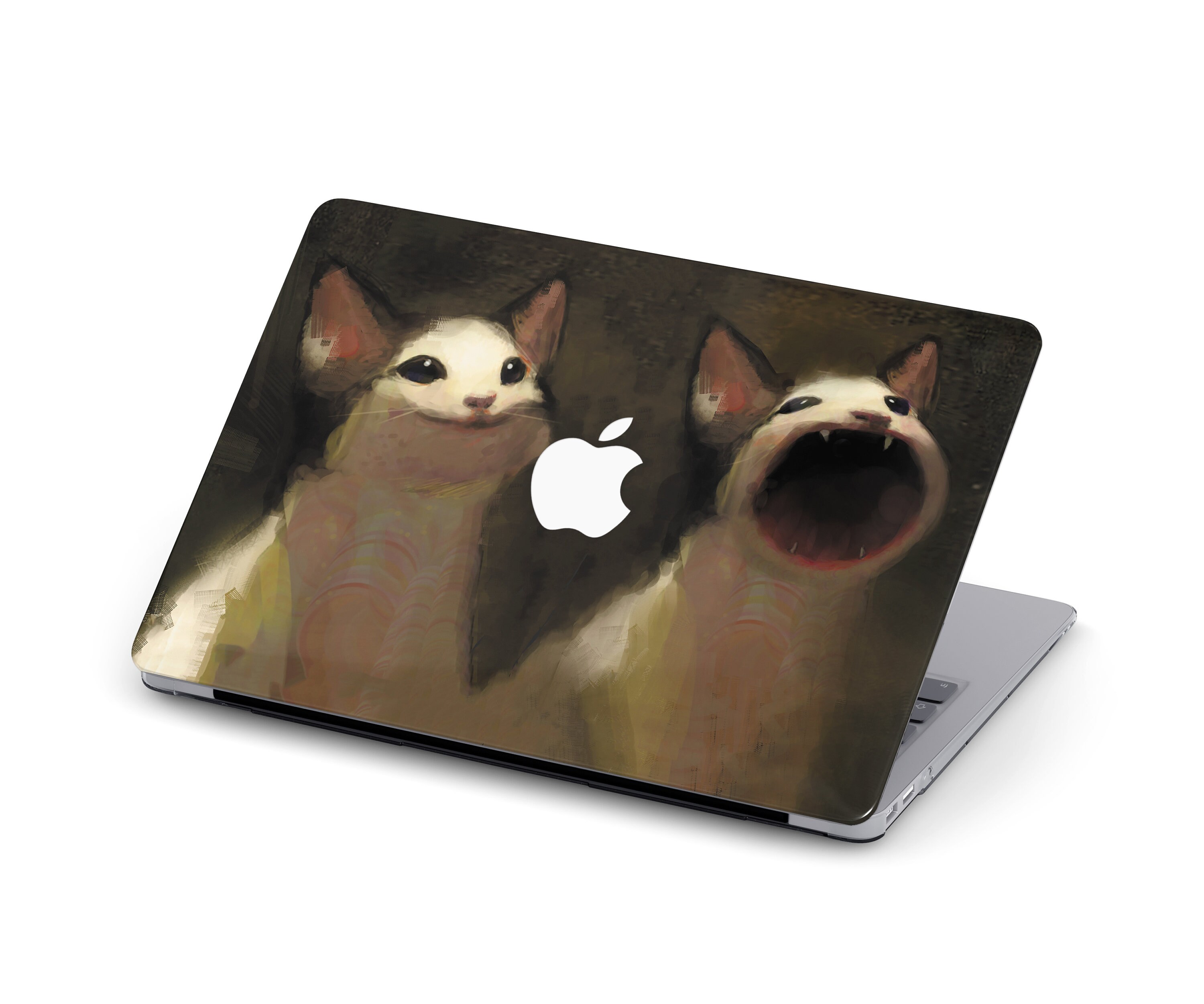 Pop Cat Meme 2025 MacBook 13 M3 Case 16 MacBook Pro 13 Oil Painting ...