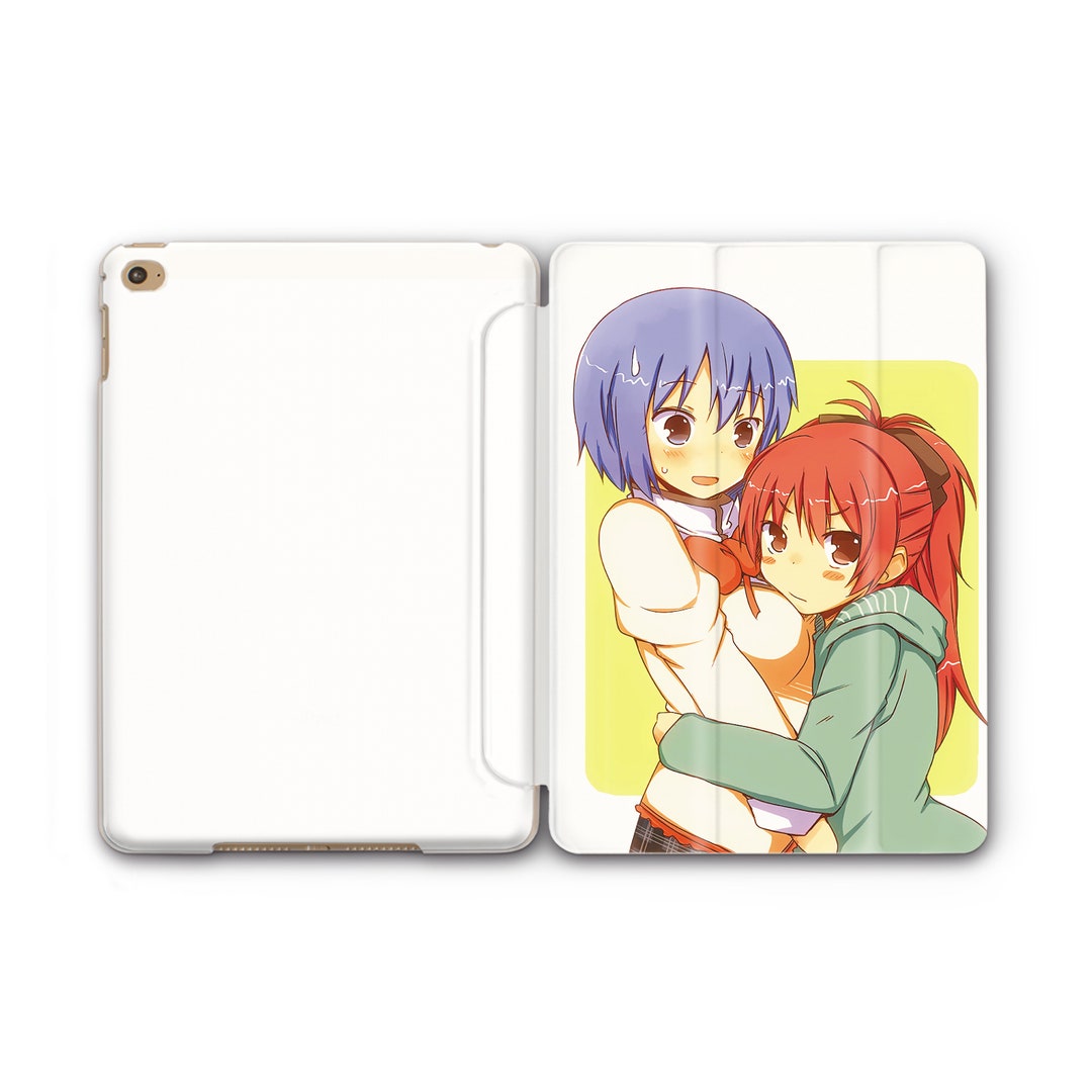 Cute Anime Girls iPad Smart Case Best Friend Sister Gift Art Japanese ...