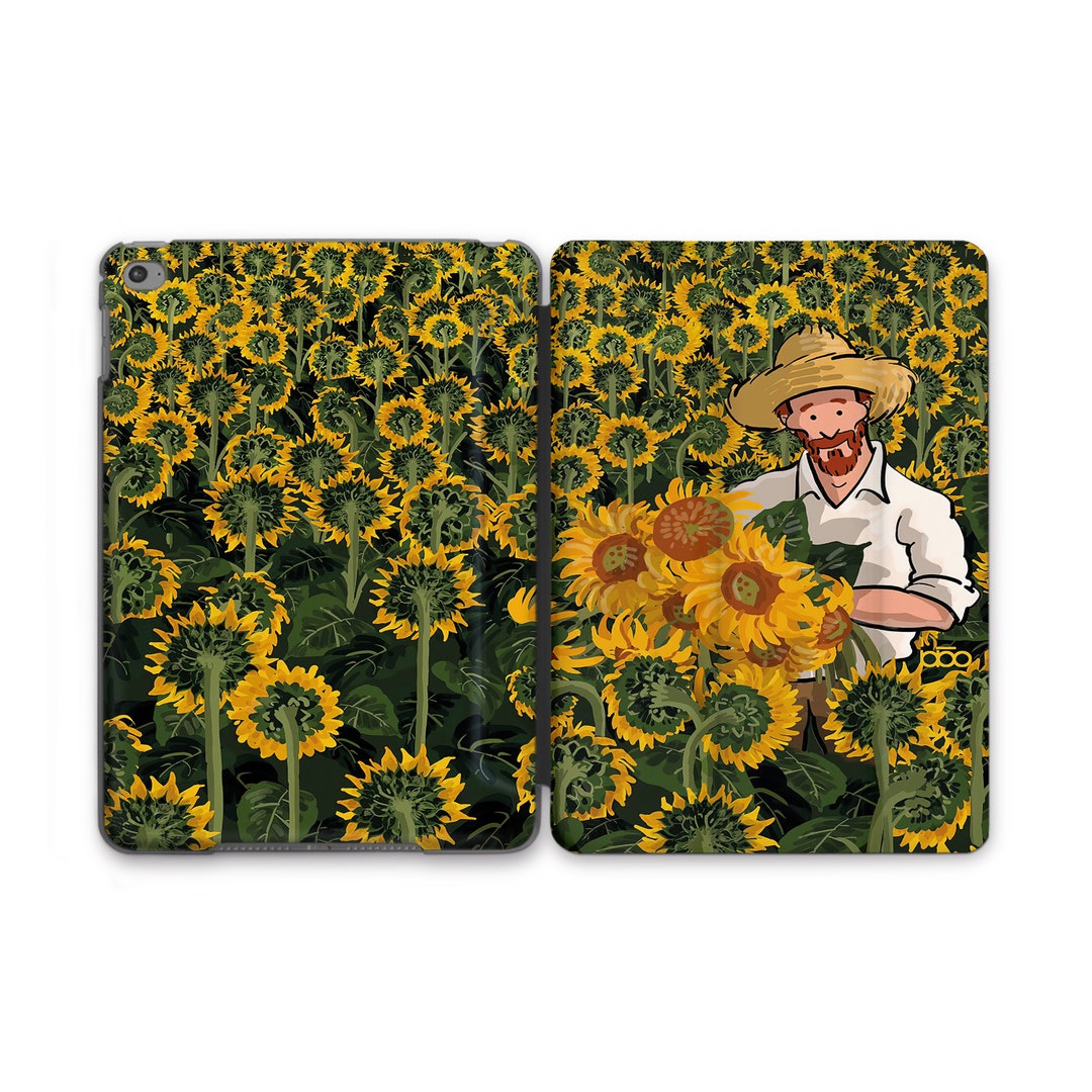Colorful Sunflower Field Van Gohg iPad Cover iPad Air 11 Stand Smart ...