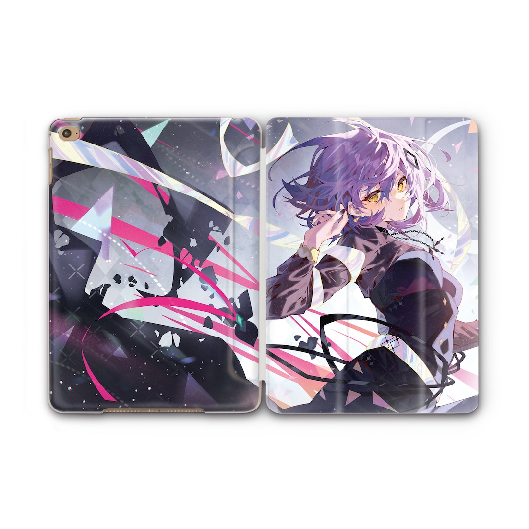 Cute Anime Girl Cyber Warrior iPad Smart Case New 2025 iPad Air 11 Kids ...