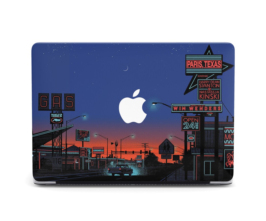Retro Pixel Art Texas Las Vegas MacBook Pro 13 16 A2141 A2338 Neon Town ...