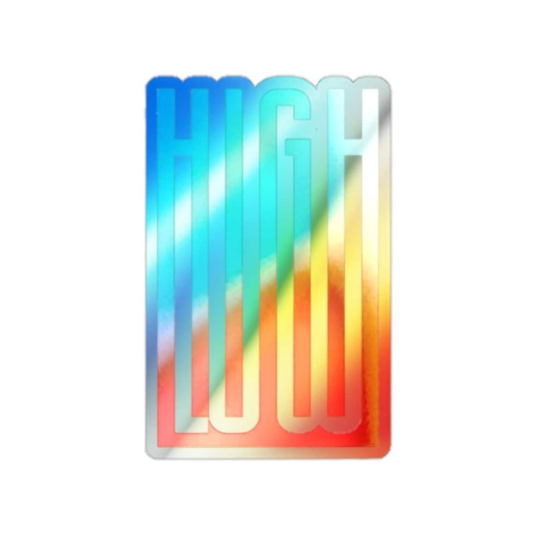 High Low Die-cut Laptop Sticker Car Stickers Glitter Skin Fridge ...