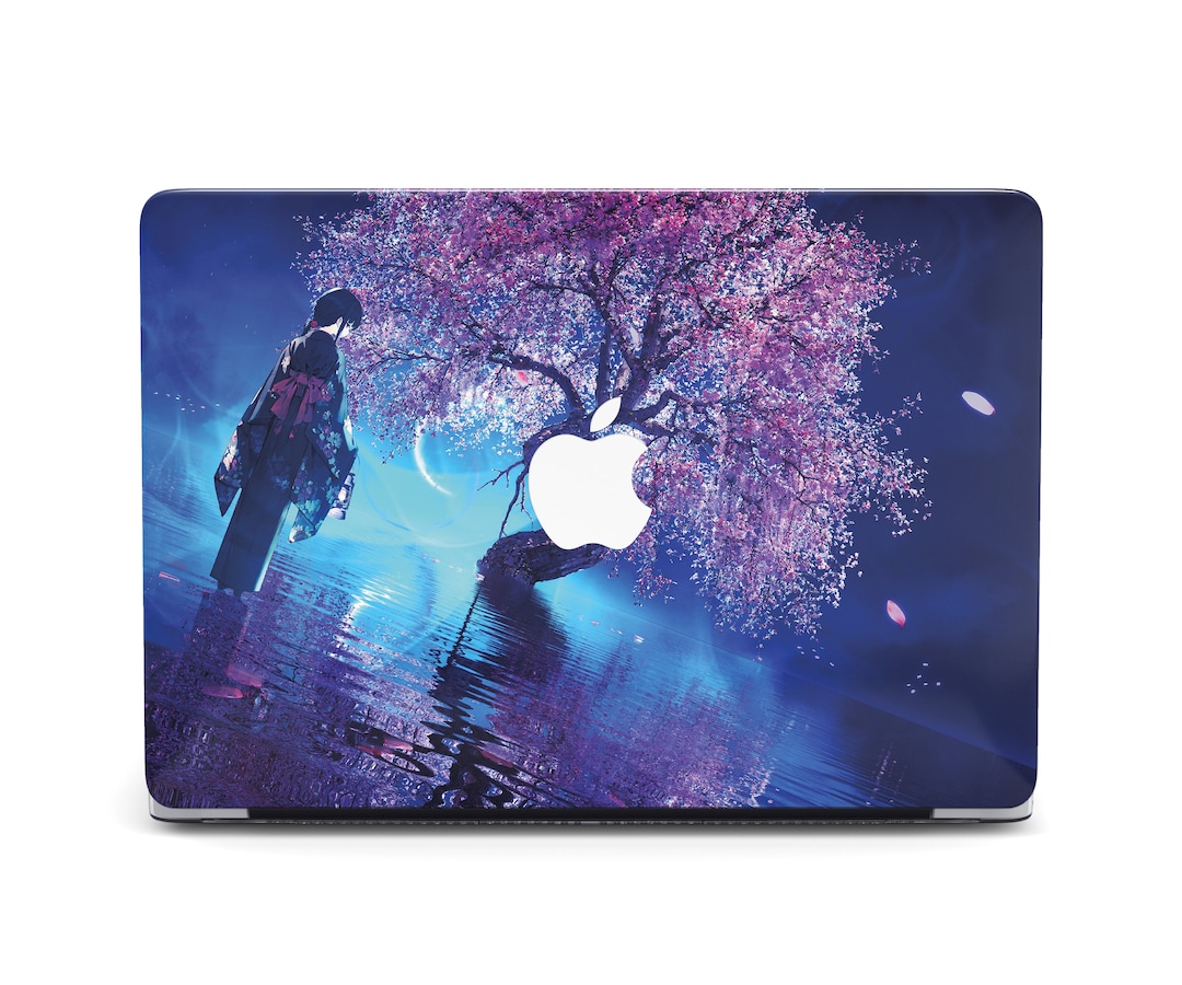 Cute Anime Girl Sakura Tree MacBook M3 16 MacBook Pro 13 Japanese MMO ...