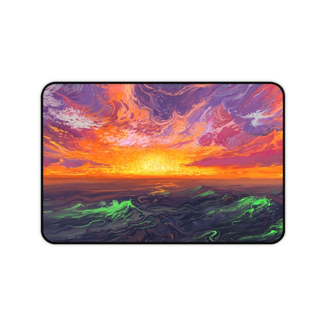Sunset Desk Mat Natural Desk Mat Large Desk Mat Office Desk Accessories ...