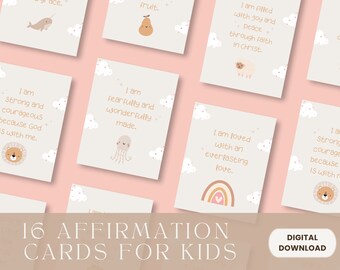 Christian Affirmations for Kids - Etsy