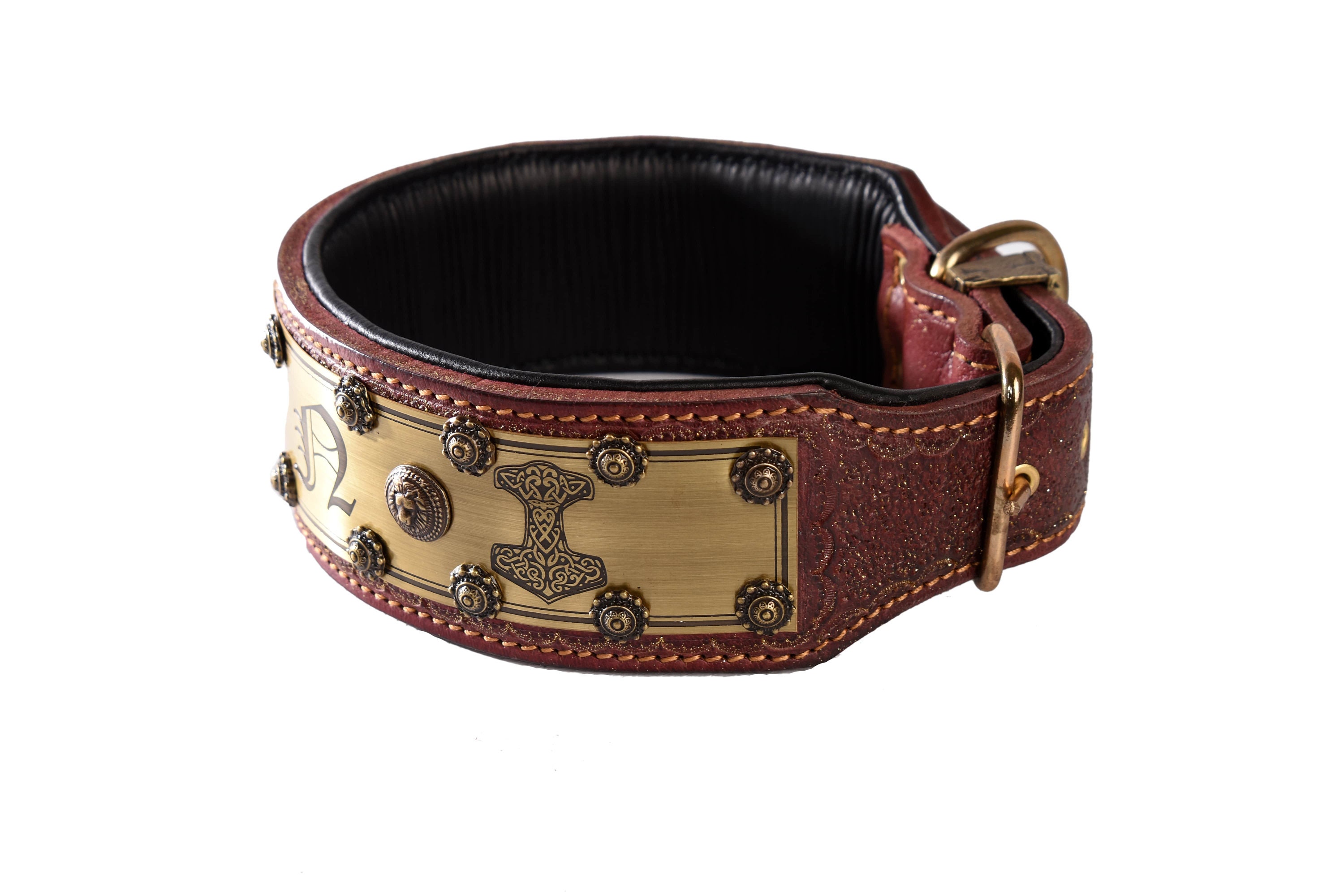 Custom Dog Collar With Name Personalized Collar Real Leaather - Etsy