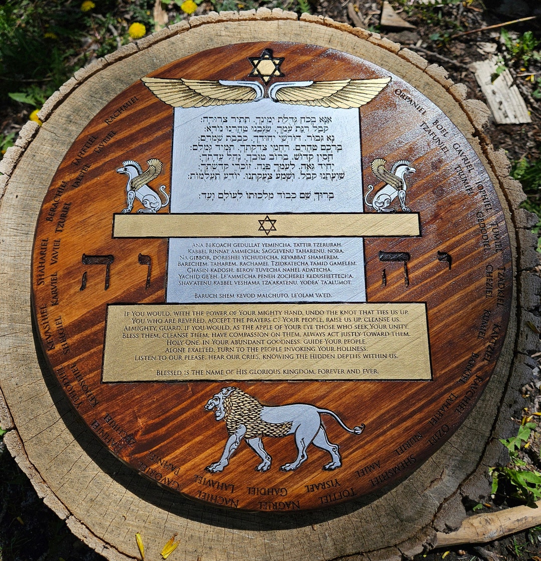 Ana B'koach Altar Plate - Angels of Alchemy - 42 Letter Name of God - Etsy