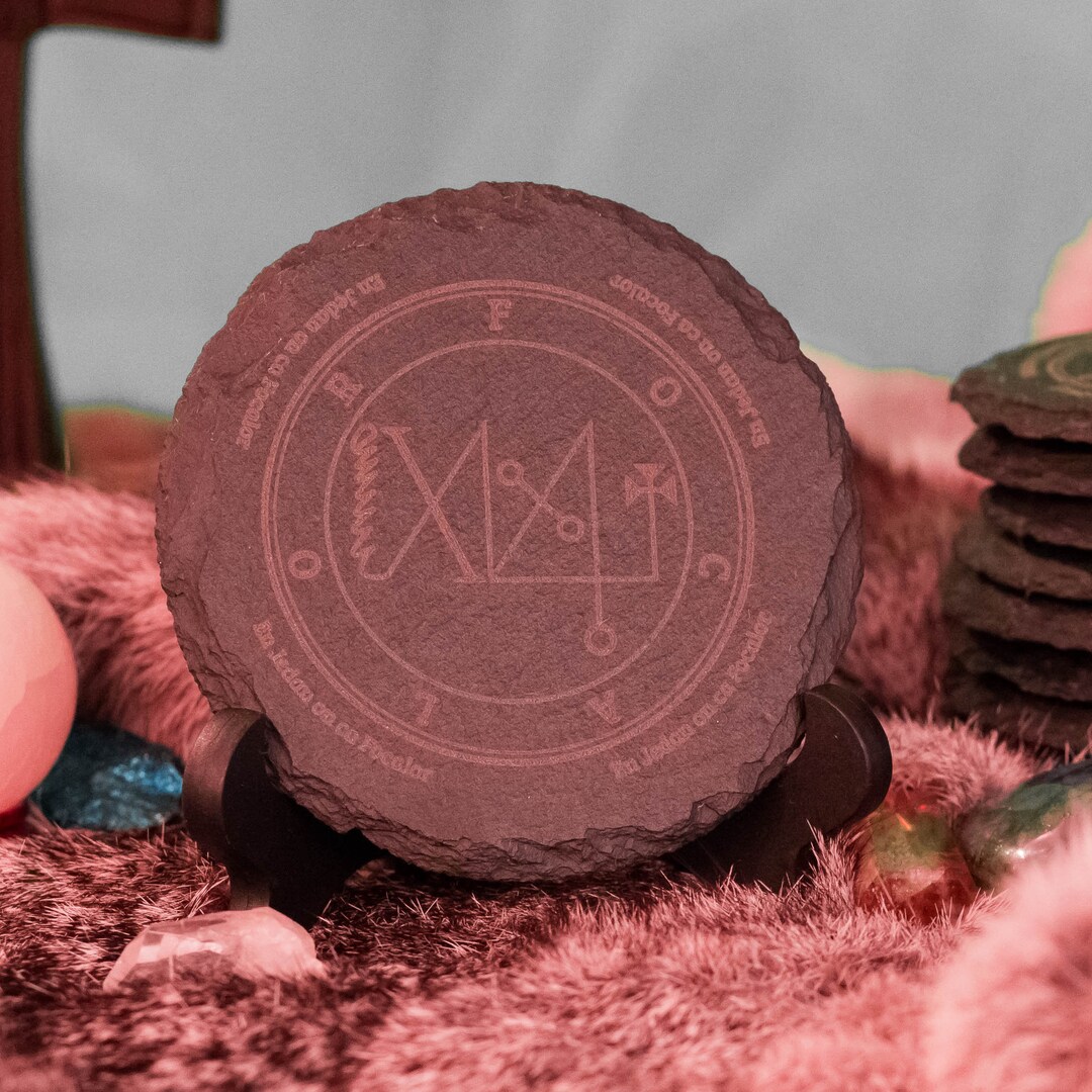 Set of 4 Devotional Coasters Duke Focalor - Goetia Spirit - Etsy