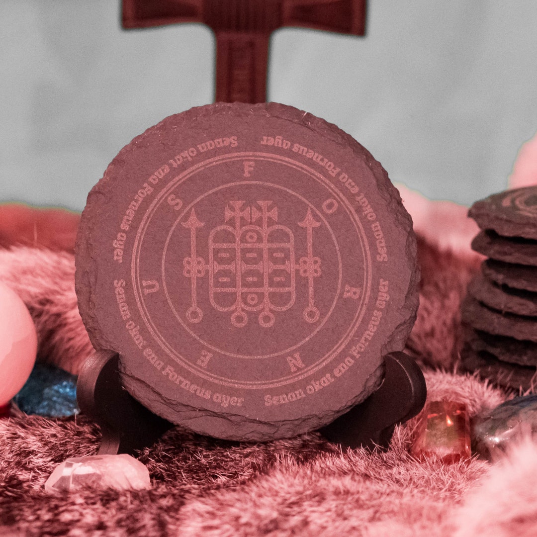 Set of 4 Devotional Coasters Marquis Forneus - Goetia Spirit - Etsy