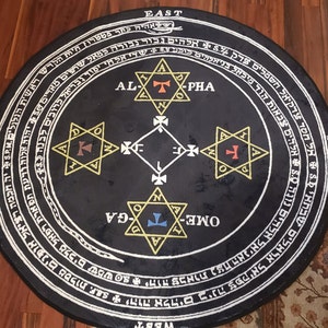 Solomonic Magick Protective Circle Ceremonial Rug - Etsy