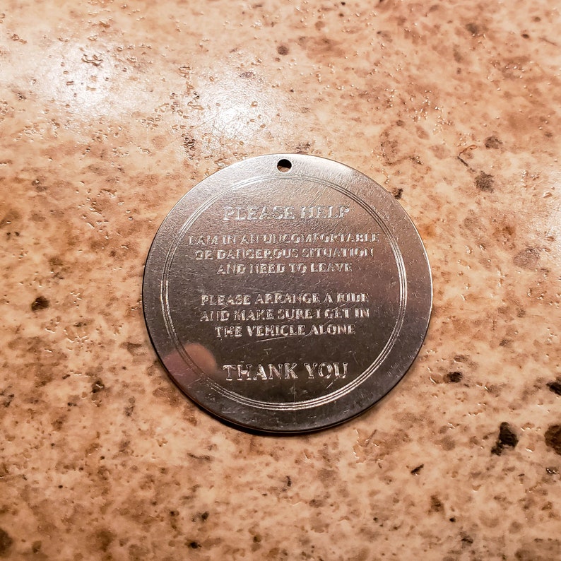 Safety Coin Stay Safe Dating, Traveling, Meeting Strangers, or Partying ...