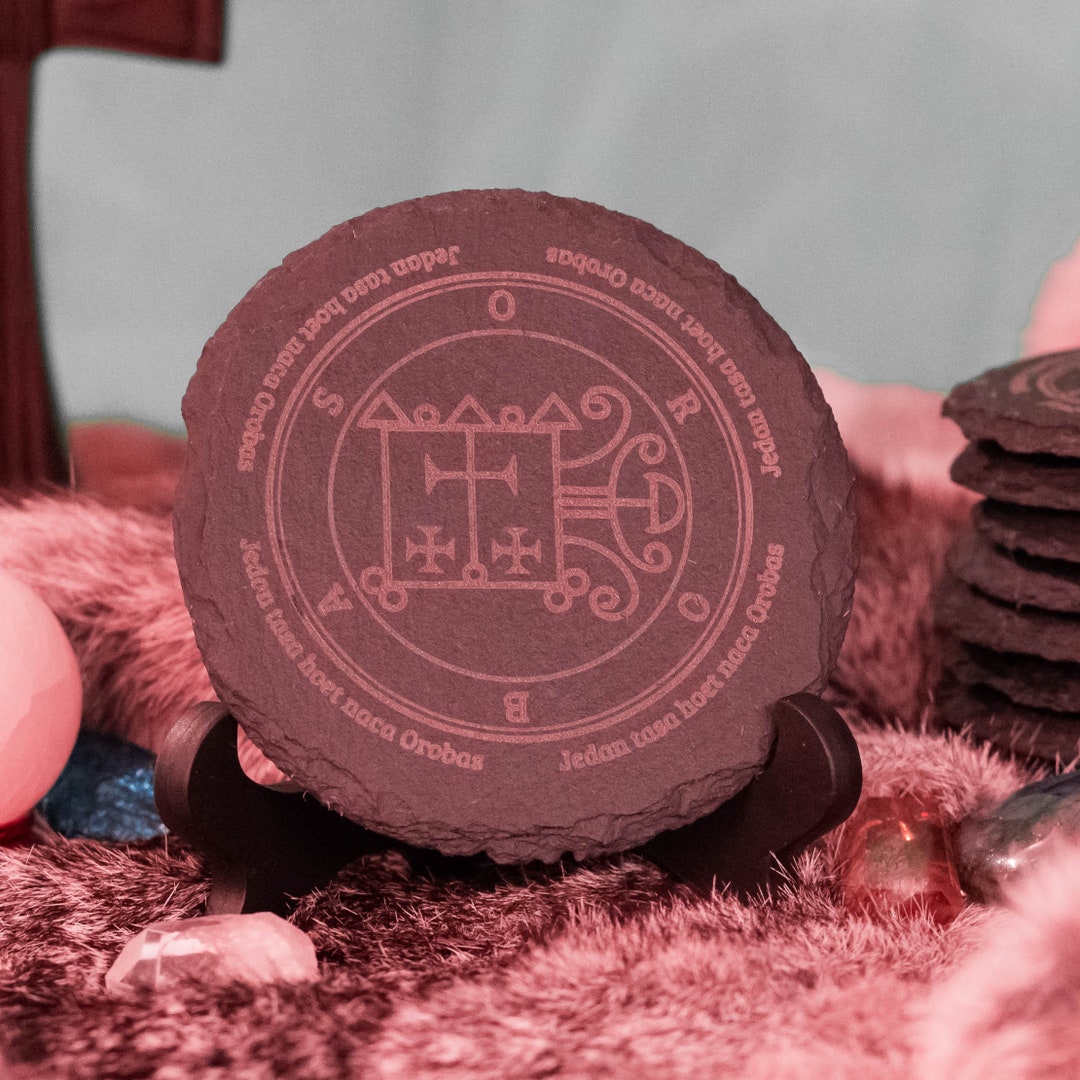 Set of 4 Devotional Coasters Prince Orobas - Goetia Spirit - Etsy