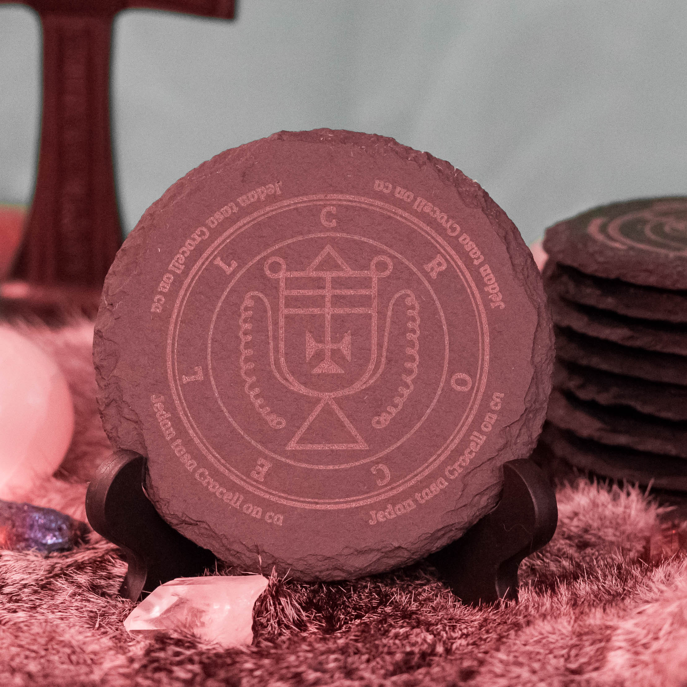 Set of 4 Devotional Coasters Duke Crocell Goetia Spirit - Etsy