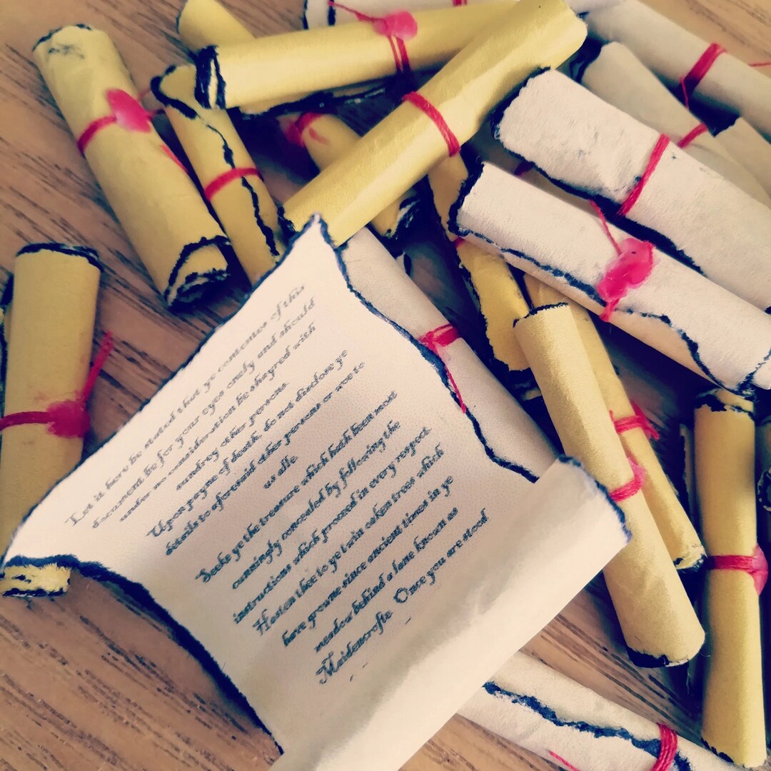 Custom Talisman Phylactery Magickal Spell - Parchment Scroll in Amulet ...