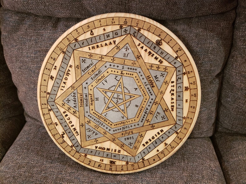 Sigillum Dei Aemeth (john Dee Enochian Angelic Communication) 15 Inch ...