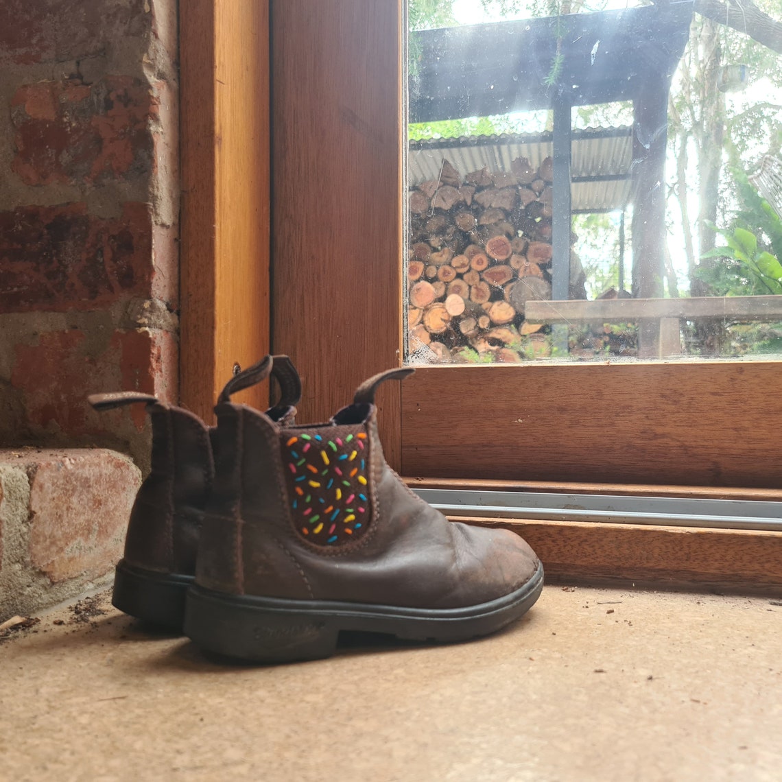 Custom Blundstone Boot Embroidery Fairy Bread Sprinkles - Etsy