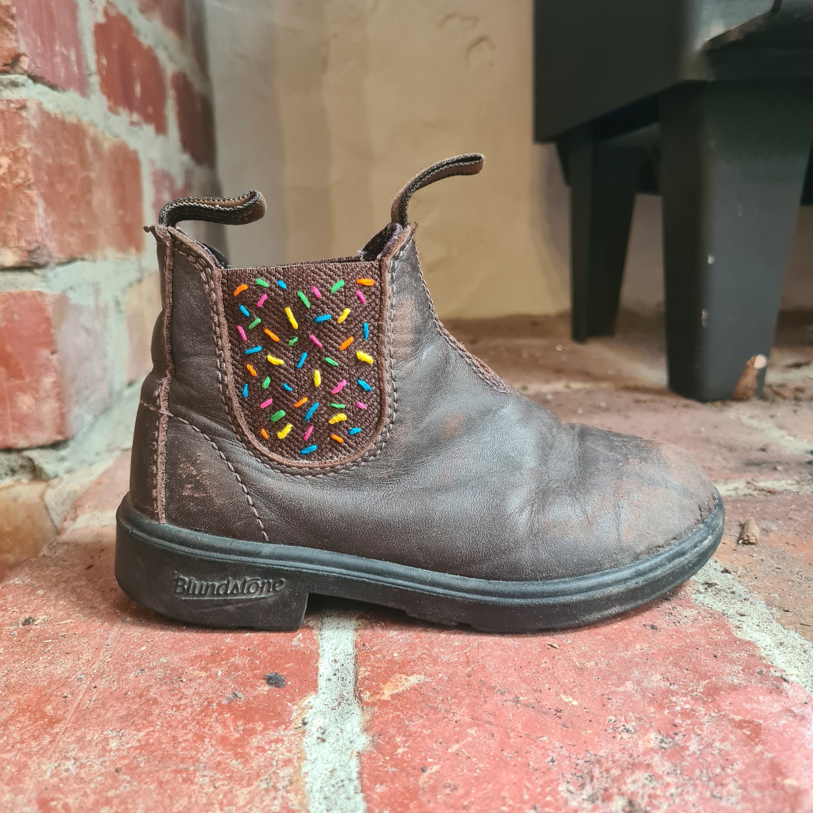 Custom Blundstone Boot Embroidery Fairy Bread Sprinkles - Etsy