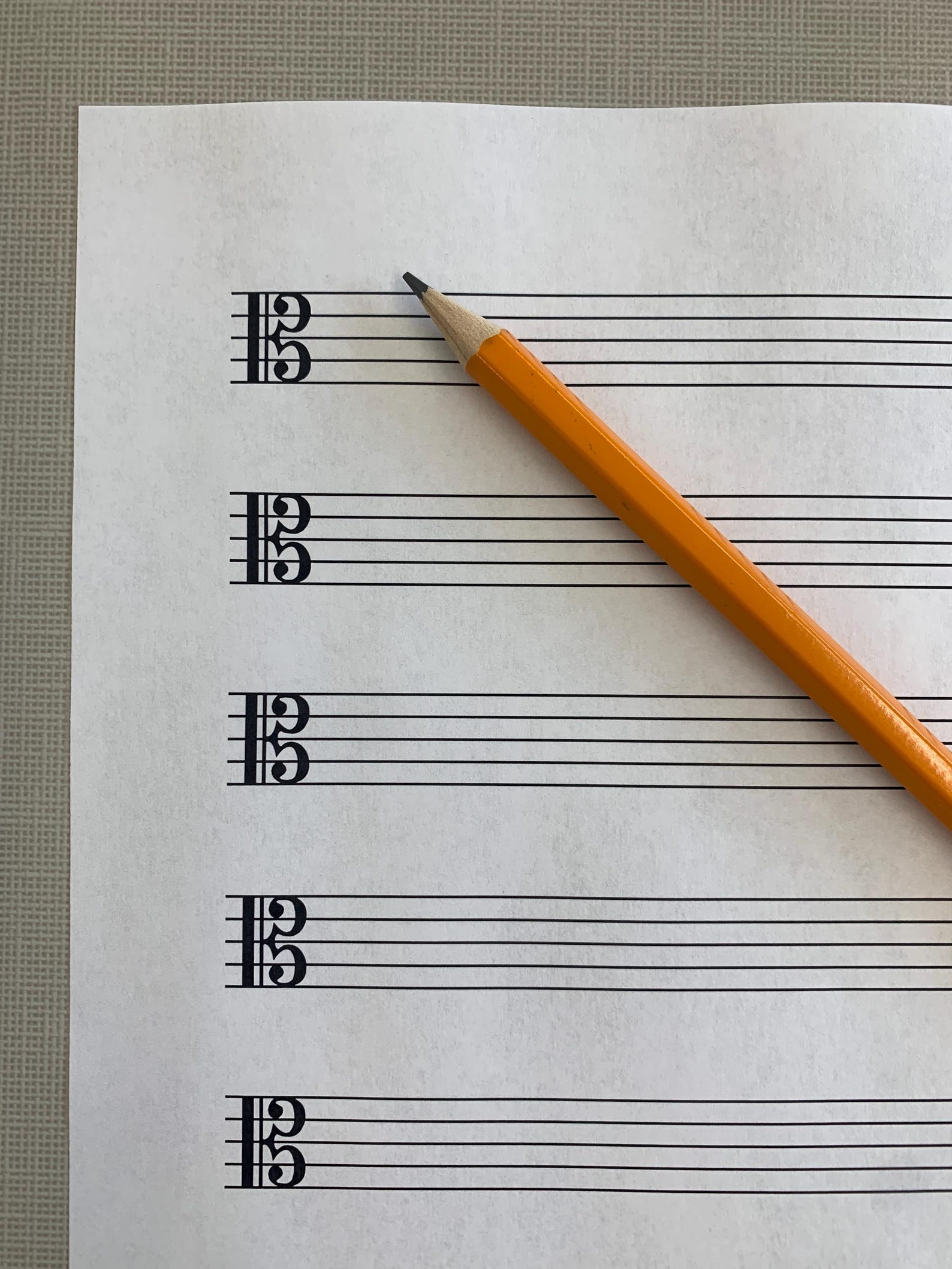 Printable Blank Sheet Music PDF - 9 Staff Lines - Alto Format for ...