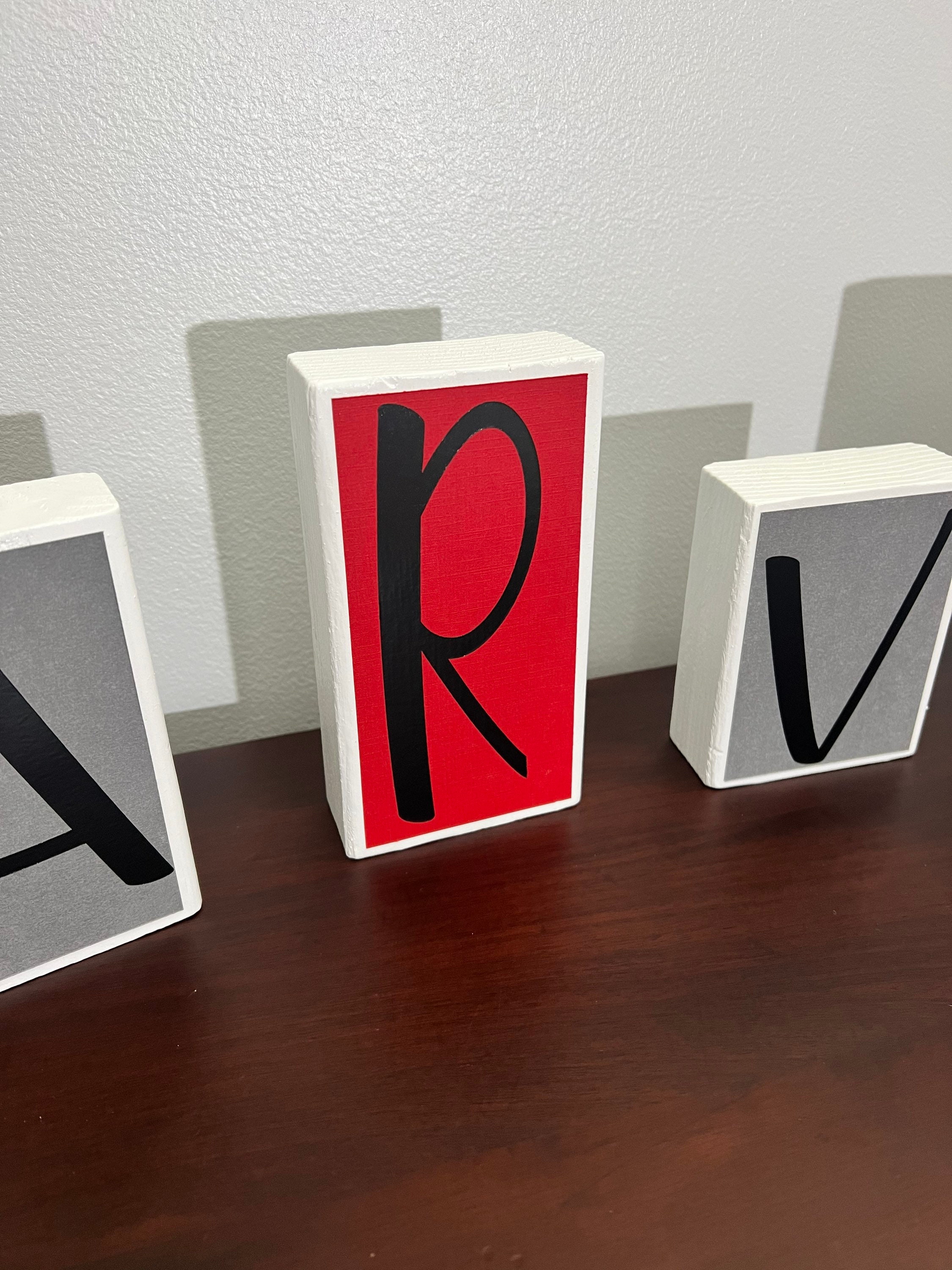 Block Letters / Letter Blocks / Block Letter - Etsy