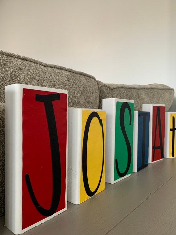 Block Letters / Letter Blocks / Block Letter | Etsy