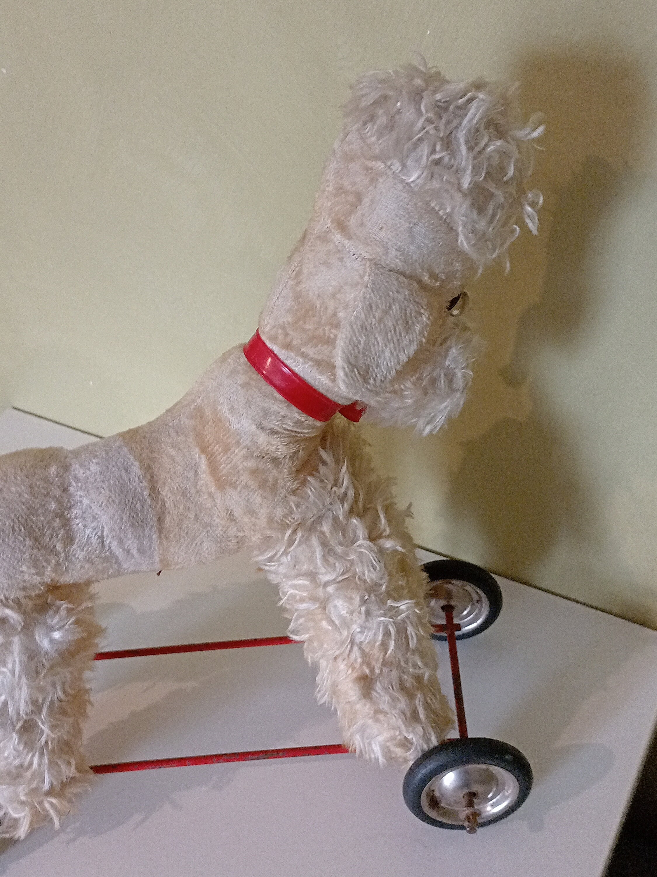 Steiff SNOBBY Poodle on Wheels Circa 1953 Vintage - Etsy