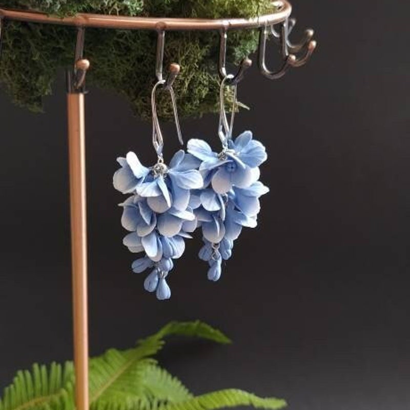 Hydrangea Earrings - Etsy
