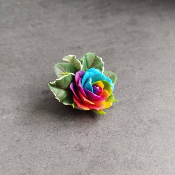 Rainbow Brooch - Etsy