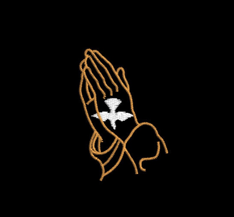 Praying Hands, 3 Sizes, Machine Embroidery, Embroidery Designs ...