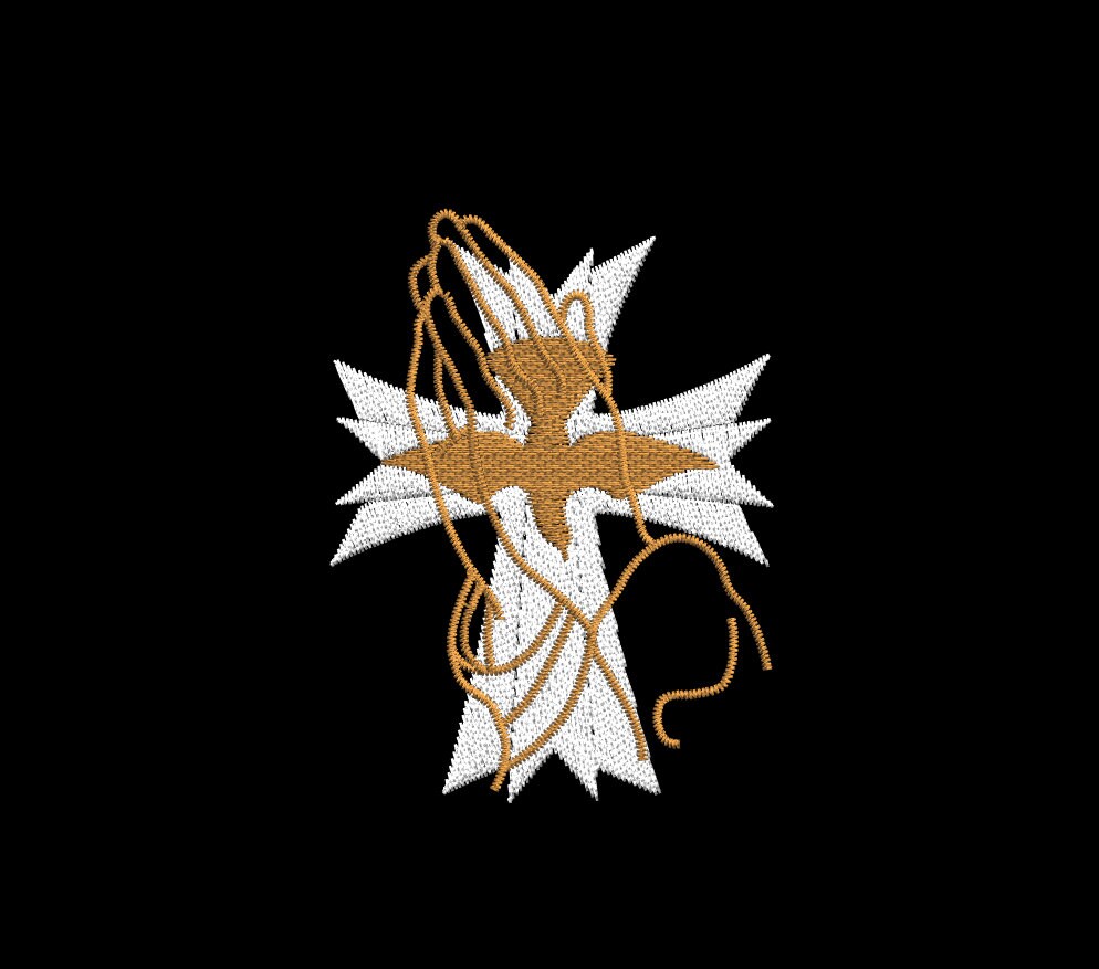 Praying Hands, 3 Sizes, Machine Embroidery, Embroidery Designs ...