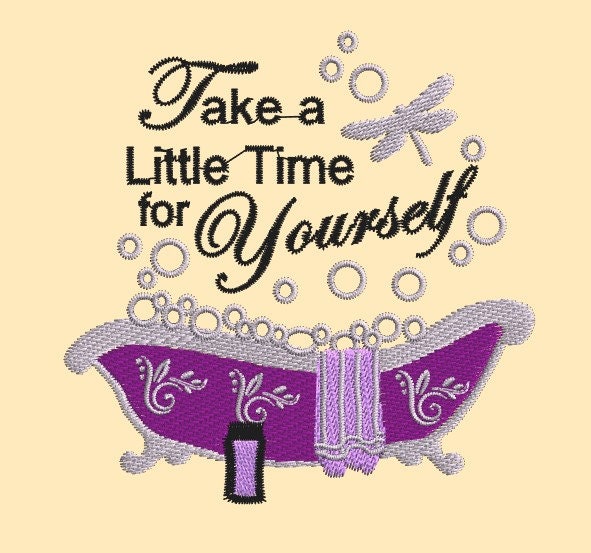 Relaxing Bath, Bathroom, Machine Embroidery Design, Embroidery Designs ...