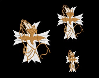 Praying Hands, 3 Sizes, Machine Embroidery, Embroidery Designs ...