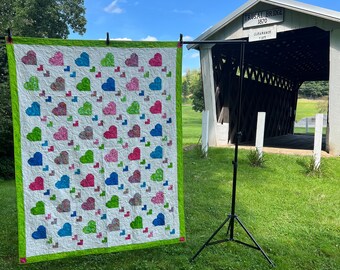 Heart Strings Quilt Pattern DIGITAL Version PDF 3 Sizes Confident ...