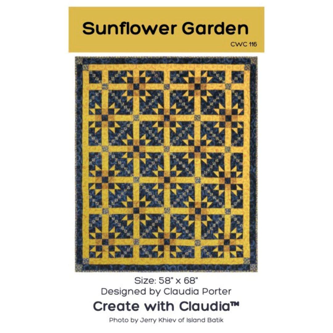 Sunflower Garden Quilt Pattern - PAPER Version of Pattern ...