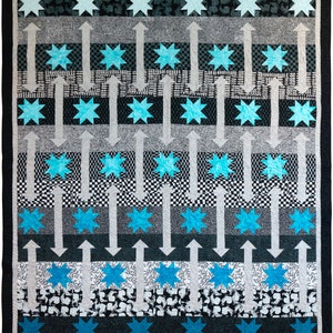 Falling Stars Quilt Pattern - PAPER Version - Directions for a 72" X 84 ...