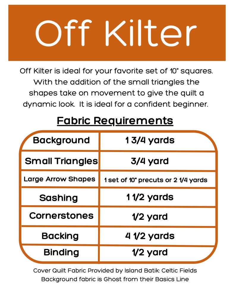 Off Kilter Quilt Pattern - PAPER Version - PDF - Confident Beginner ...
