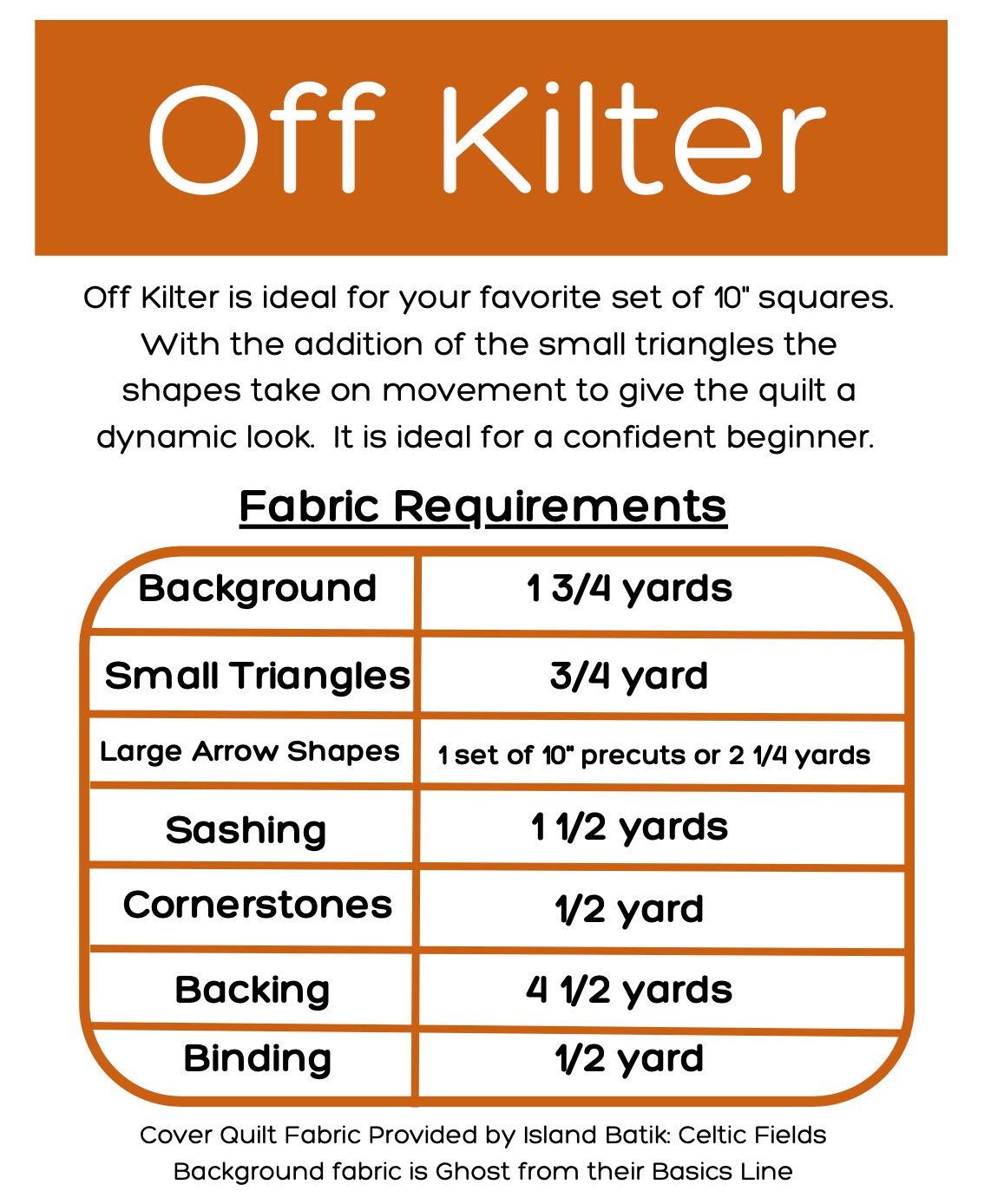 Off Kilter Quilt Pattern - PAPER Version - PDF - Confident Beginner ...