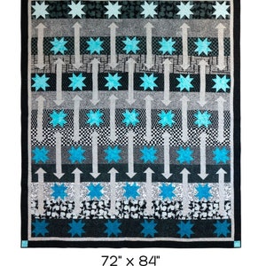 Falling Stars Quilt Pattern - PAPER Version - Directions for a 72" X 84 ...
