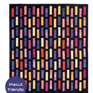 City Lights Quilt Pattern - PAPER Version - 3 Sizes - Beginner - 2 1/2" Strip Friendly - Etsy