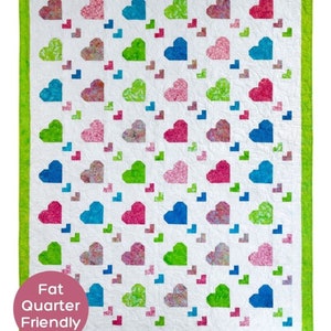 Heart Strings Quilt Pattern - PAPER Version - 3 Sizes - Confident ...