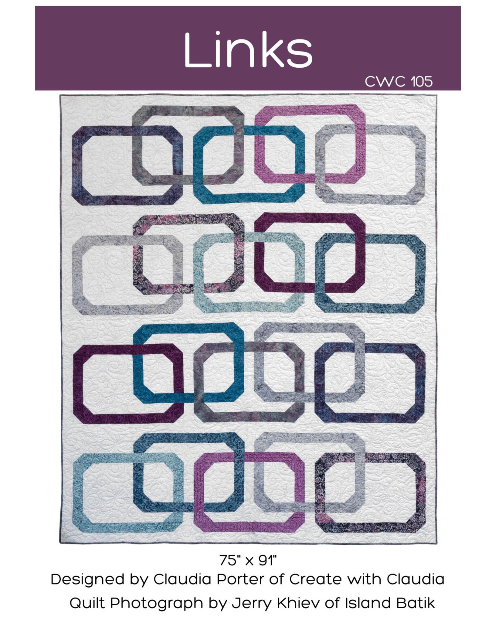 Links Quilt Pattern - PAPER Version - Intermediate - Instructions for a ...