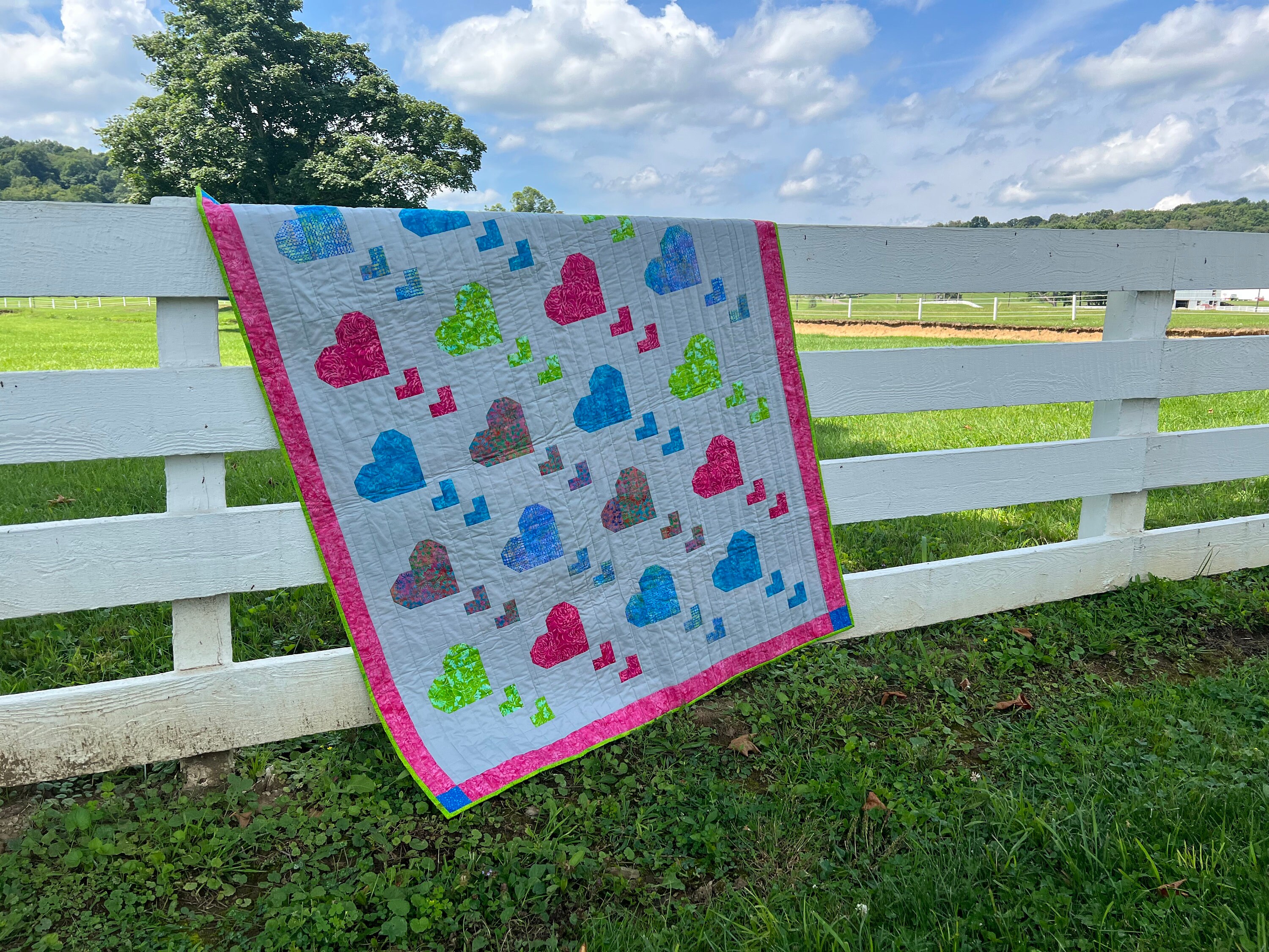 Heart Strings Quilt Pattern PAPER Version 3 Sizes Confident Beginner ...