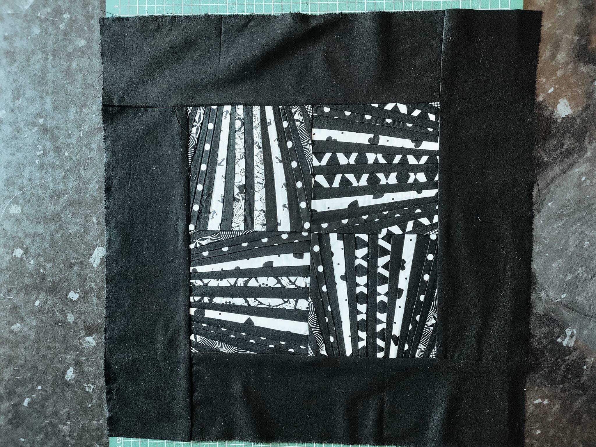 Radiant Stripe Foundation Paper Piecing Mini Quilt Block PDF Version ...