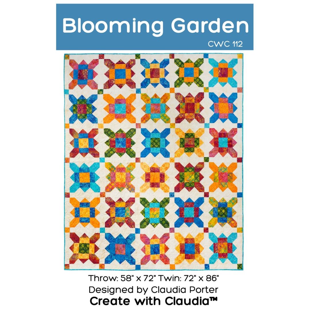 Blooming Garden - DIGITAL Version of Pattern - Quilt Pattern ...