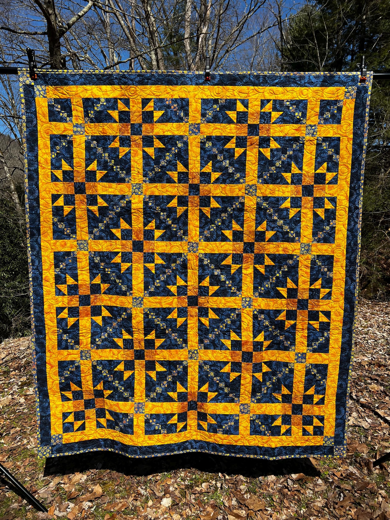 Sunflower Garden Quilt Pattern - PAPER Version of Pattern ...